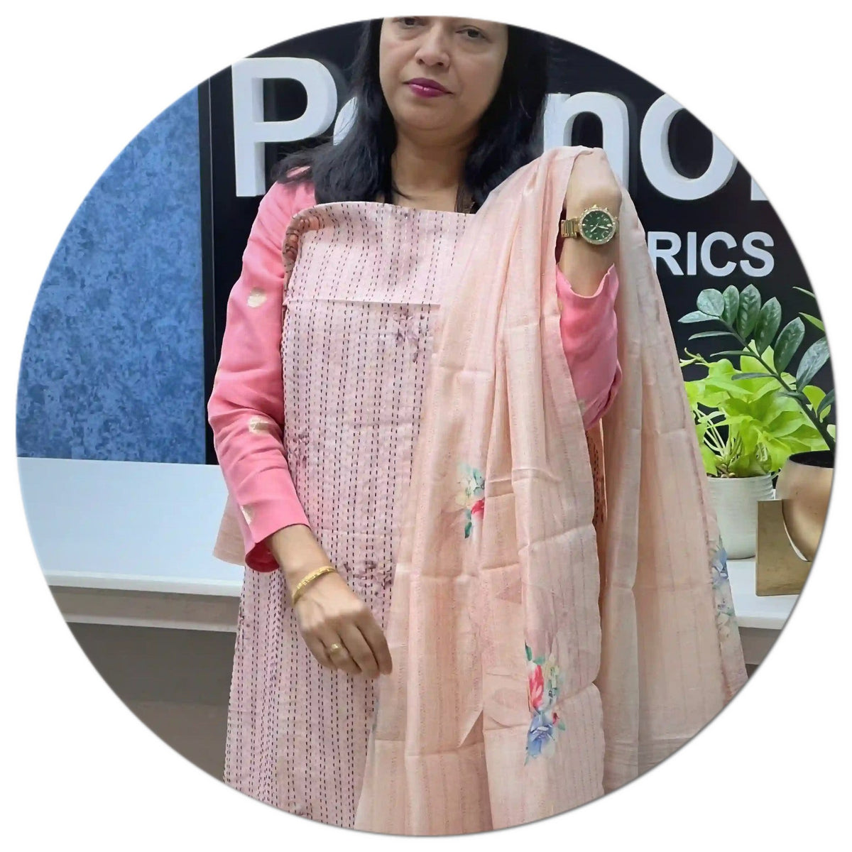 Buy Unstitched Salwar Suit Set Collection Online in Kerala – Poonolil Silks